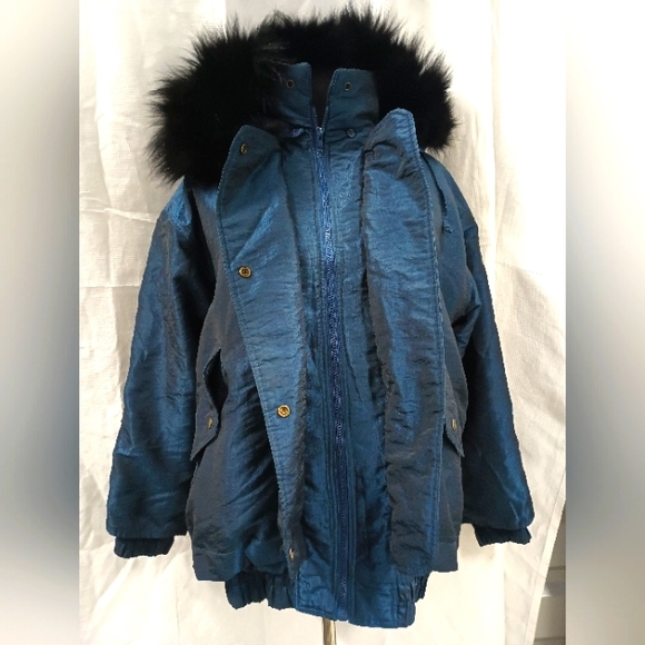 Casual Corner | Jackets & Coats | Vintage Casual Corner Down Real Fur ...